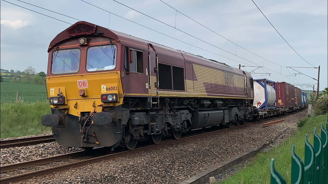 Class 66 66002 Passing Tursdale Junction - YouTube
