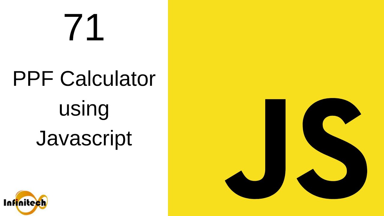 PPF Calculator using Javascript - YouTube