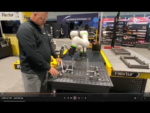 Flextur Cobot Welding Cell & Quick-Change Fixture Table - Fabtech 2023 ...