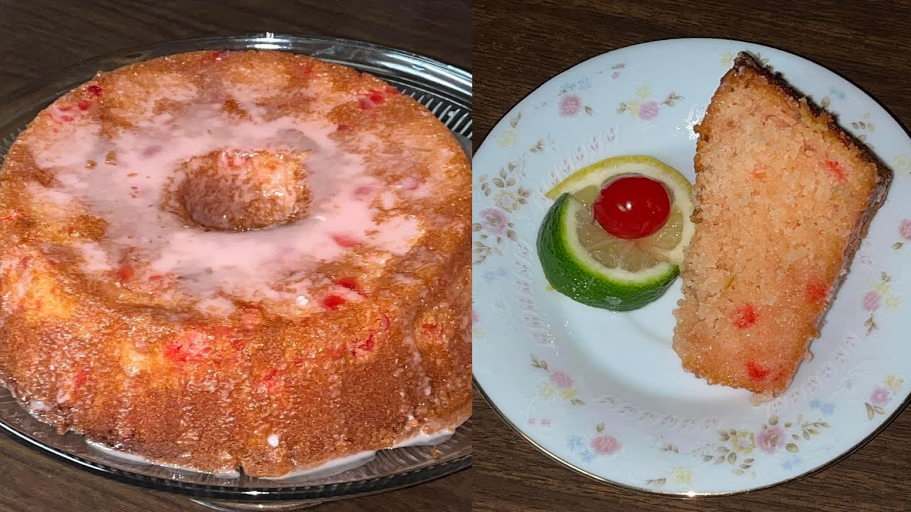 Cherry 7UP Pound Cake | How To Make Southern Cherry 7UP Pound Cake | Ep ...