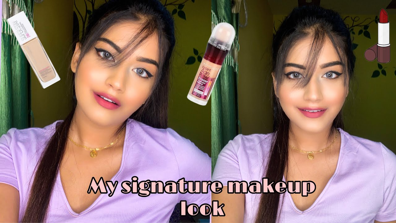 My signature makeup look 💜 | 2020 - YouTube
