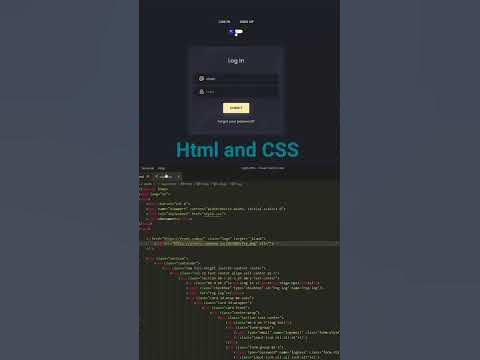 How to create login page in html and CSS#remix #viral #coding #programing #reel #shorts # ...