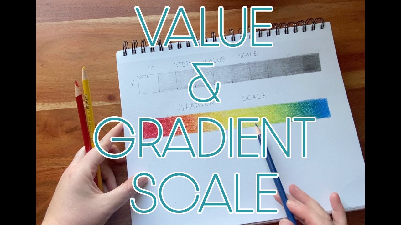 10 Step Graphite Value Scale & Gradient Scale in Primary Colors - YouTube