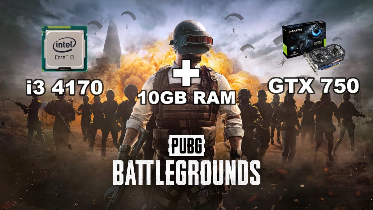 Benchmark i3 4170 + Gtx 750 2gb gddr5 + 10gb ram /PUBG/ - YouTube