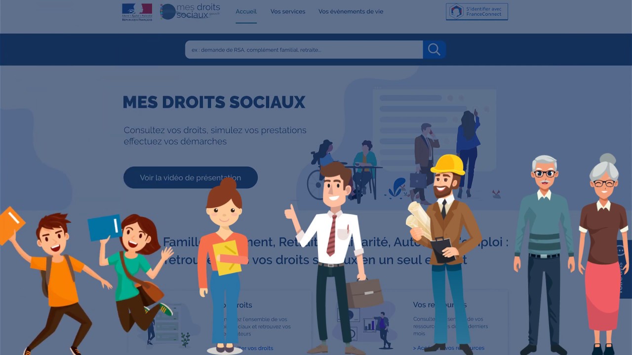Les Tutos Vidéo Du Site Mesdroitssociaux Gouv Fr La Page Daccueil