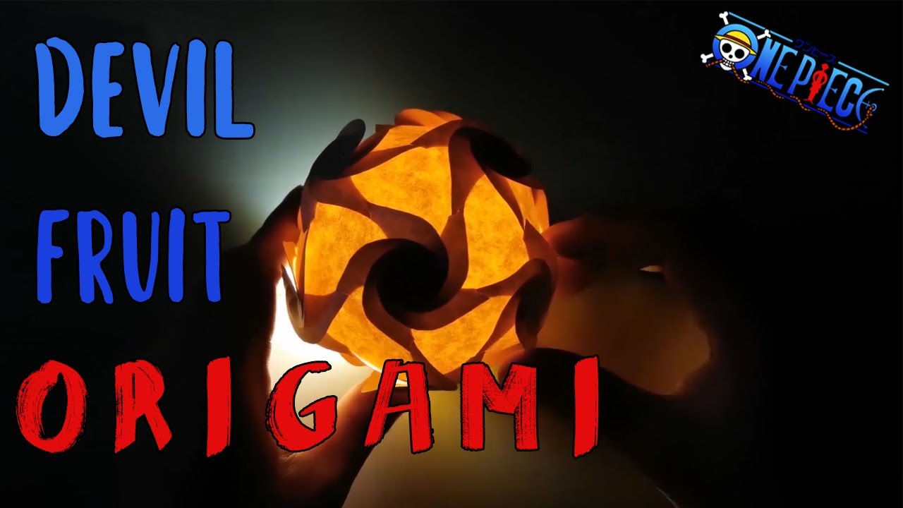 Devil Fruit origami /How to use A4 origami/折り紙 悪魔の果実 - YouTube