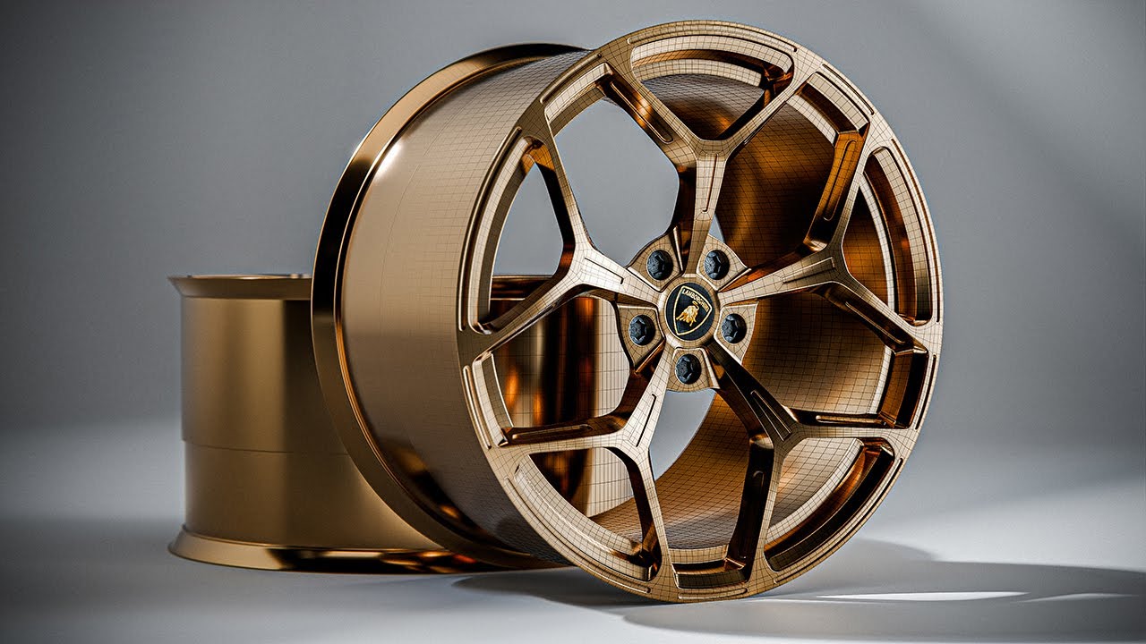 LAMBORGHINI Wheel Modeling/Texturing In BLENDER! - YouTube