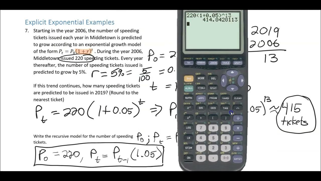 103x Growth LHS Explicit Exponential Examples - YouTube