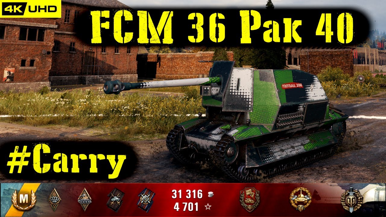 World of Tanks FCM 36 Pak 40 Replay - 8 Kills 1.2K DMG(Patch 1.4.0 ...