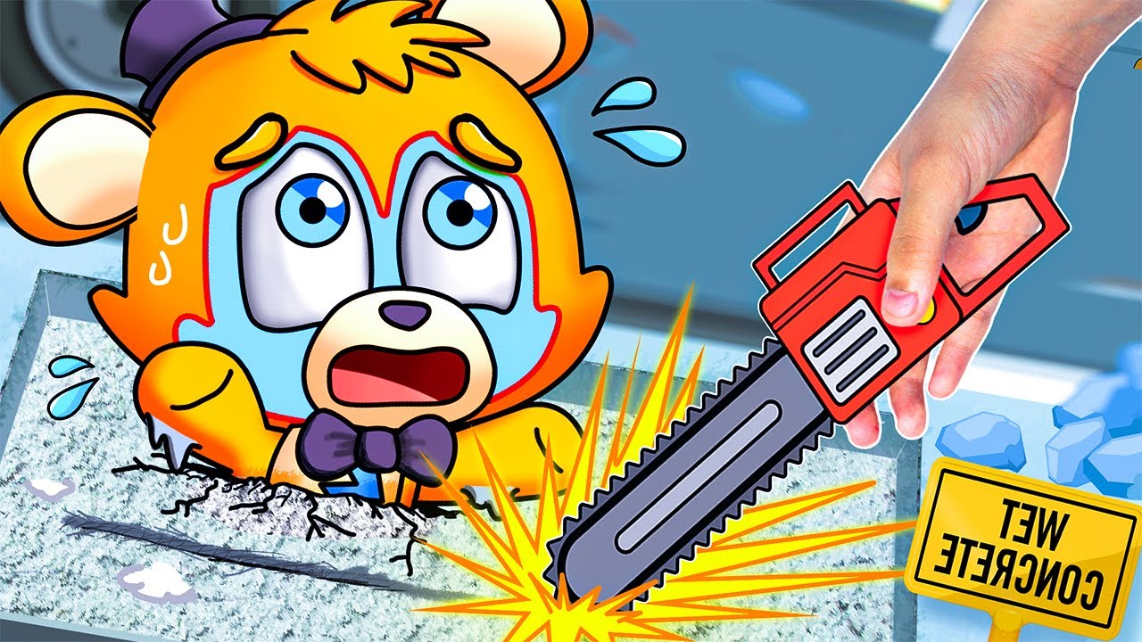 콘크리트에 갇힌 작은 프레디 구출 || 프레디네에서 5박 || Kool Stop Motion 한국인 - YouTube