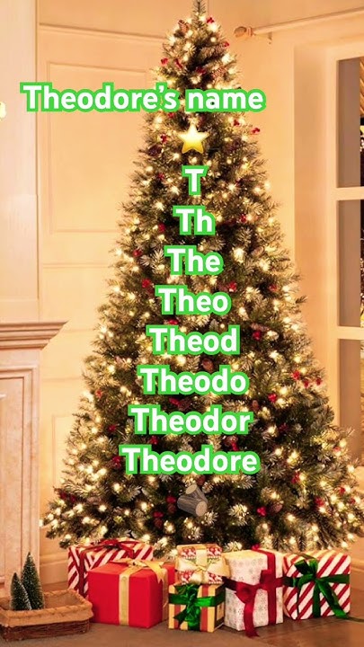 Doing Christmas tree names - YouTube