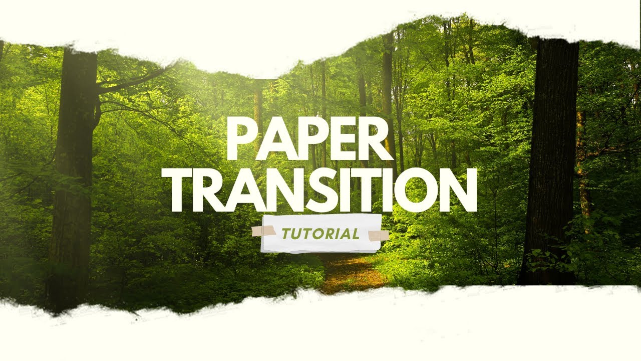 Paper Transition FX | Just Drag drop | Tutorial - YouTube
