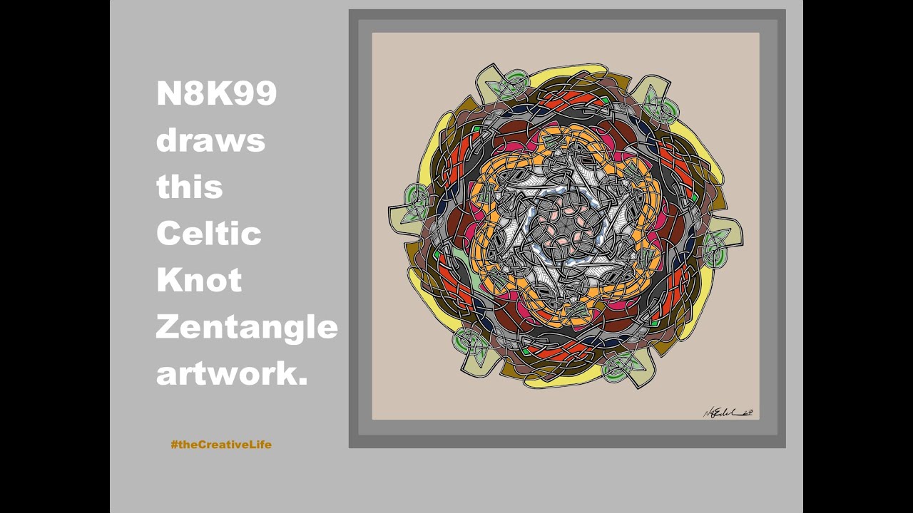 Animated Celtic Zentangle - YouTube