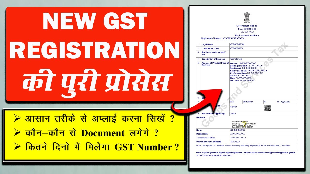 GST Registration | How to Apply for New GST Registration | GST ...