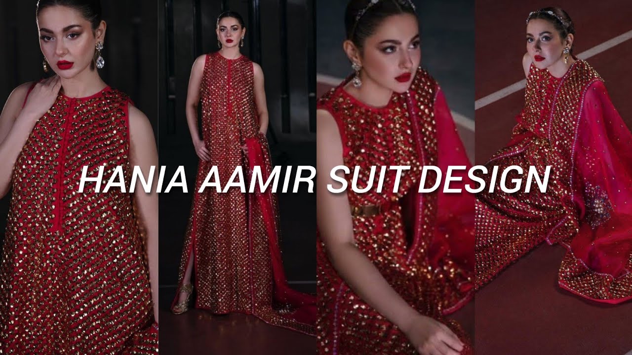 How To Make Hania Aamir Suit Design / Sequence Work Suit / Pakistani ...