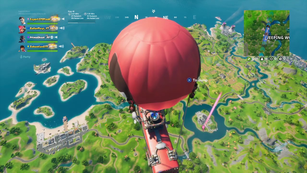 Playing fortnite chapter 2 squads with Baller Playz - YouTube