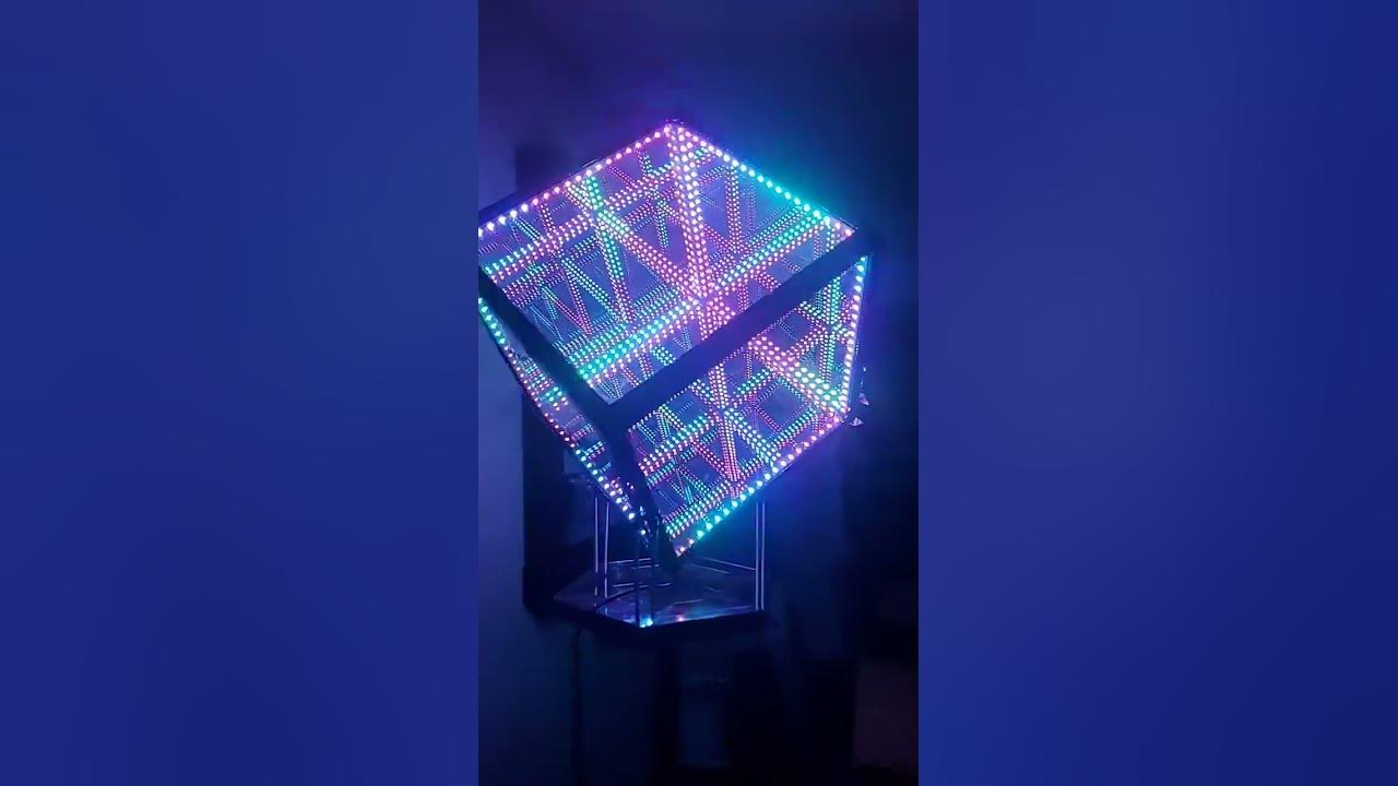 15" Hypercube Infinity Mirror! The Ultimate Night Light! #shorts - YouTube