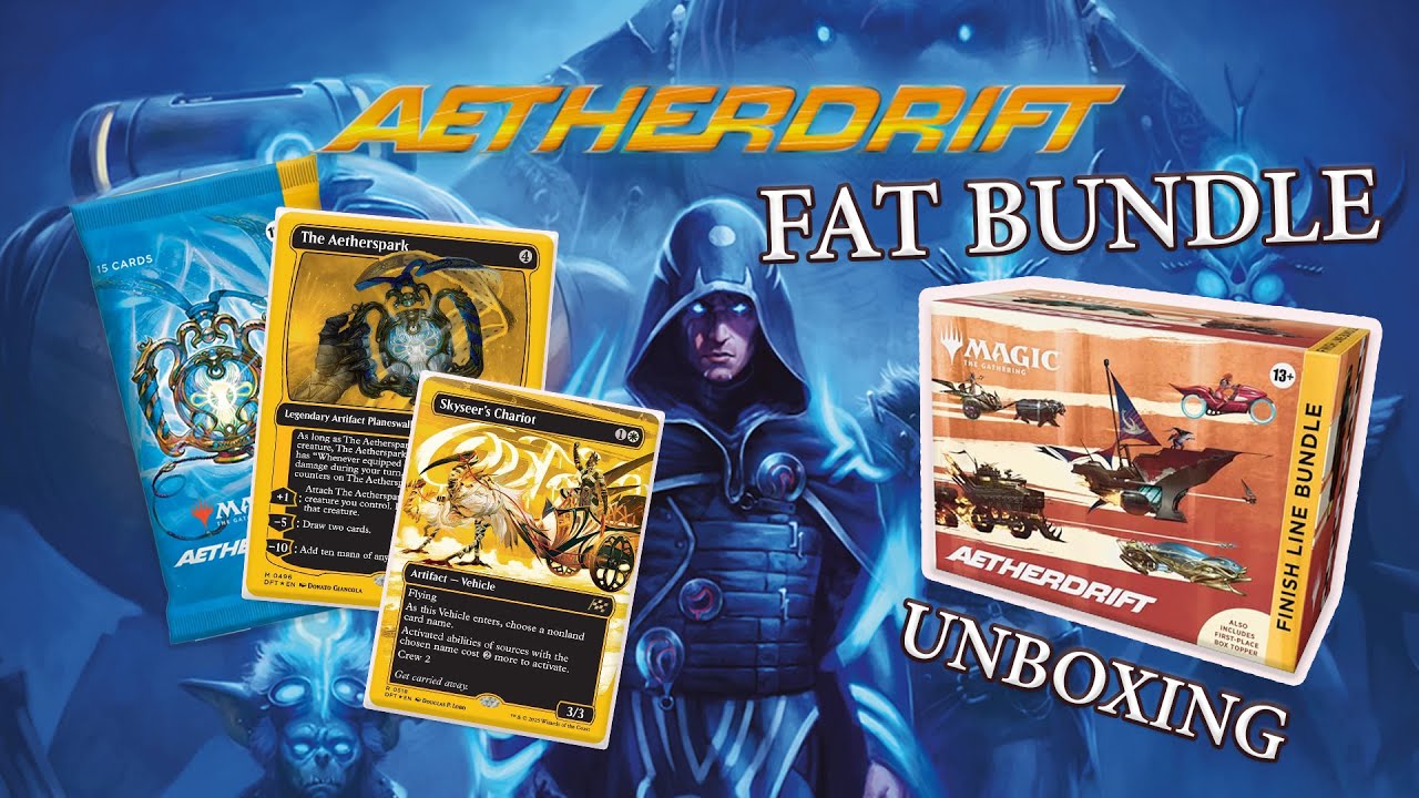 AETHERDRIFT FINISH LINE BUNDLE UNBOXING - Magic The Gathering - YouTube