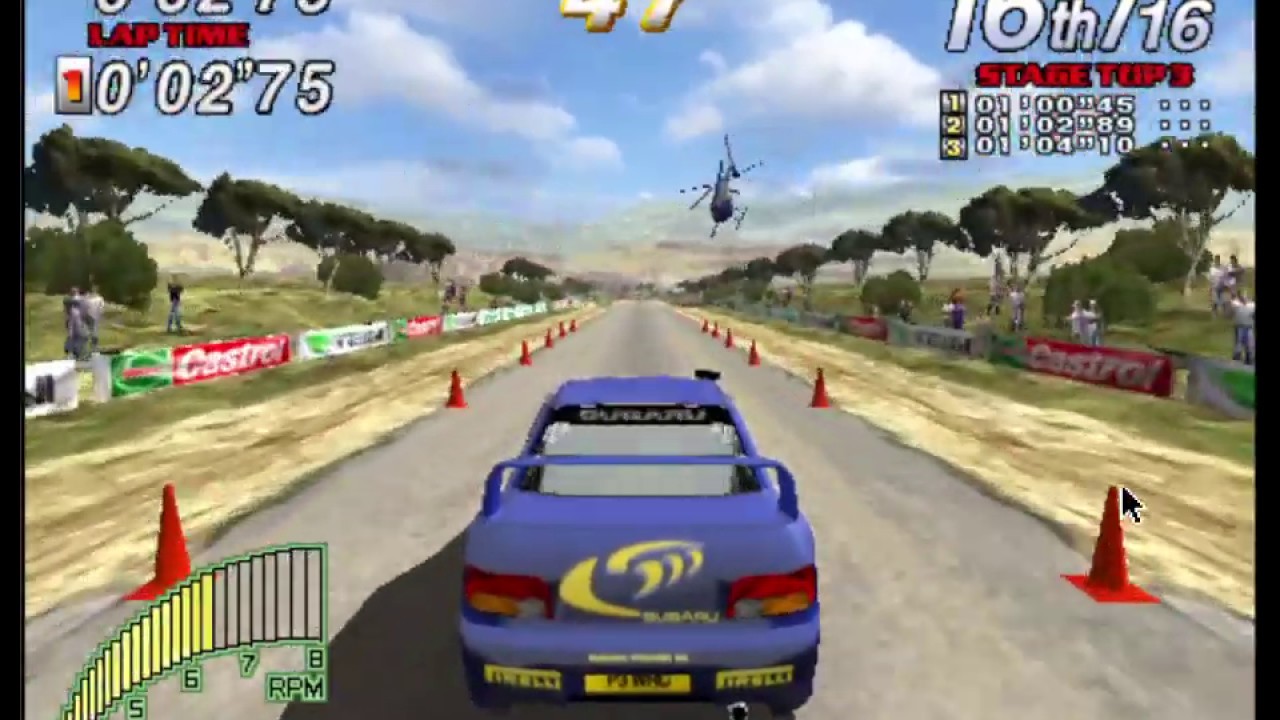 Sega Rally 2 (Arcade) - Subaru Impreza WRC (Desert Stage) Gameplay ...