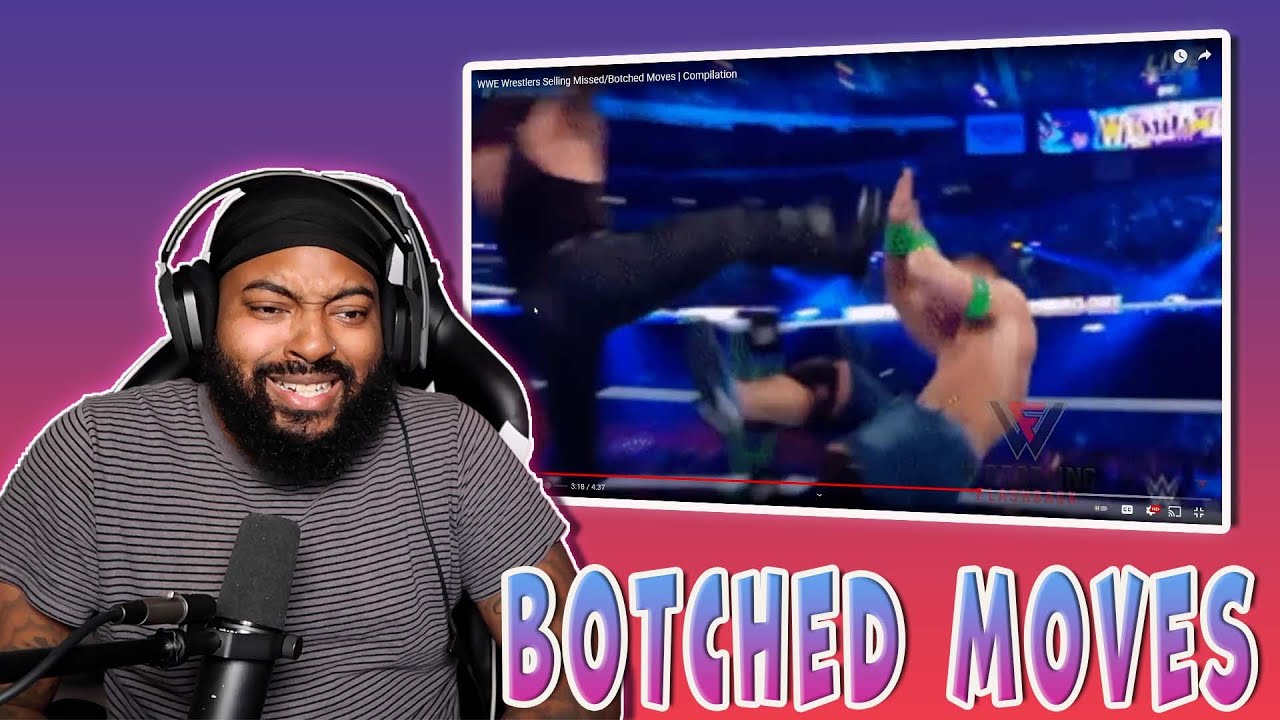 WWE Wrestlers Selling Missed/Botched Moves | Compilation (Reaction ...
