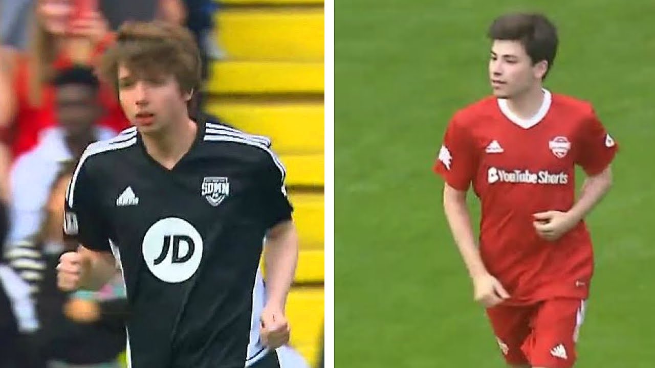 GeorgeNotFound and Karl Jacobs In Sidemen Charity Match! - YouTube