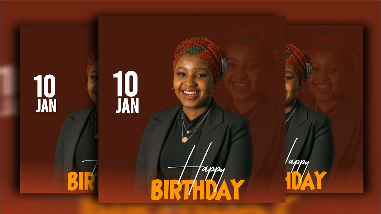 How to design a birthday flyer in pixellab || Smartphone design ...