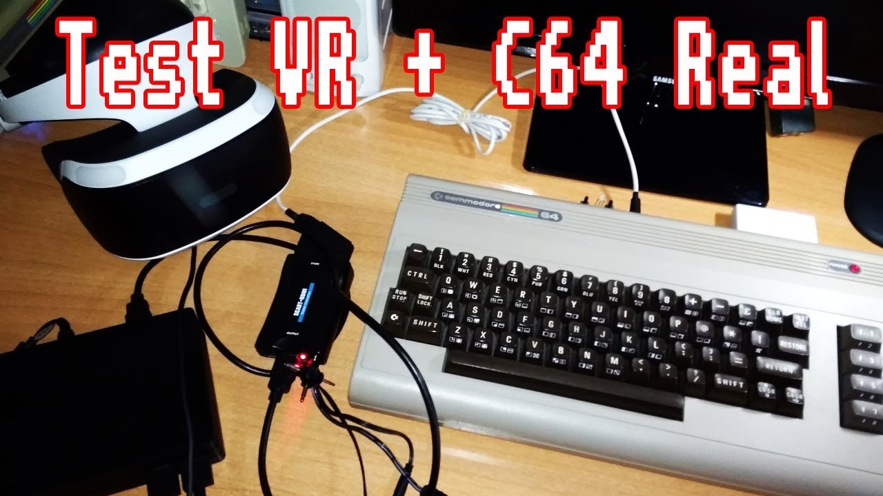 Test VR & Commodore 64 real - YouTube