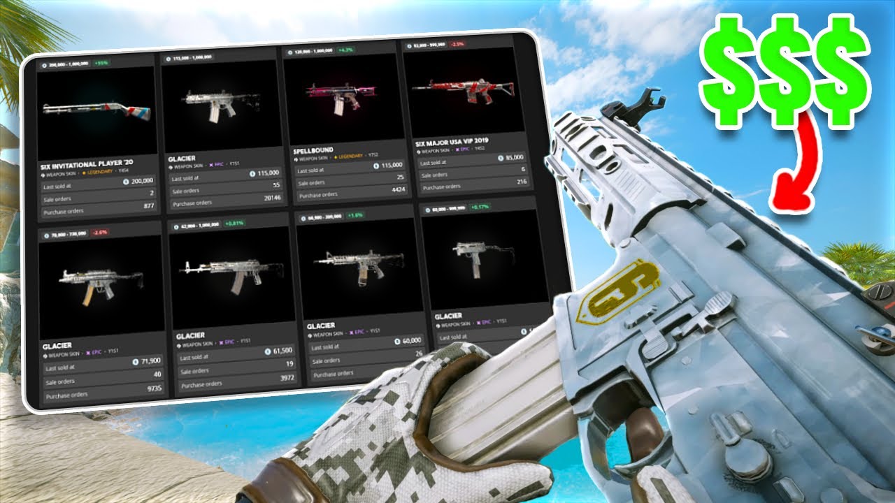 SPENDING 50$ ON THE R6 MARKETPLACE (GLACIER & HIDDEN GEMS...) - YouTube