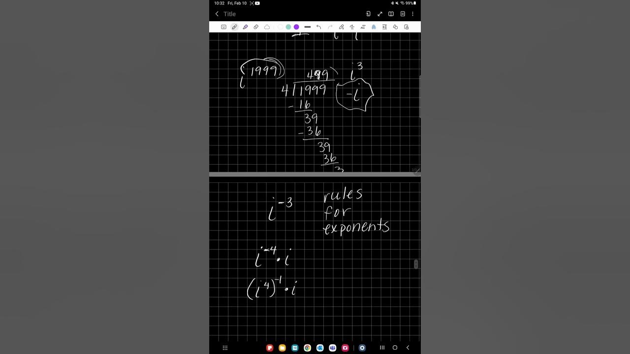 Simplifying Complex (imaginary) Expressions - YouTube