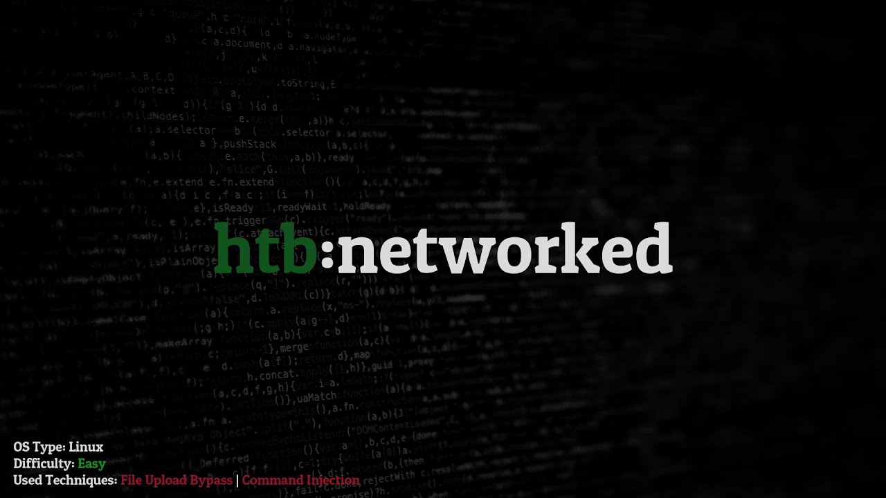 HackTheBox: Networked - Difficulty: Easy/Medium - YouTube