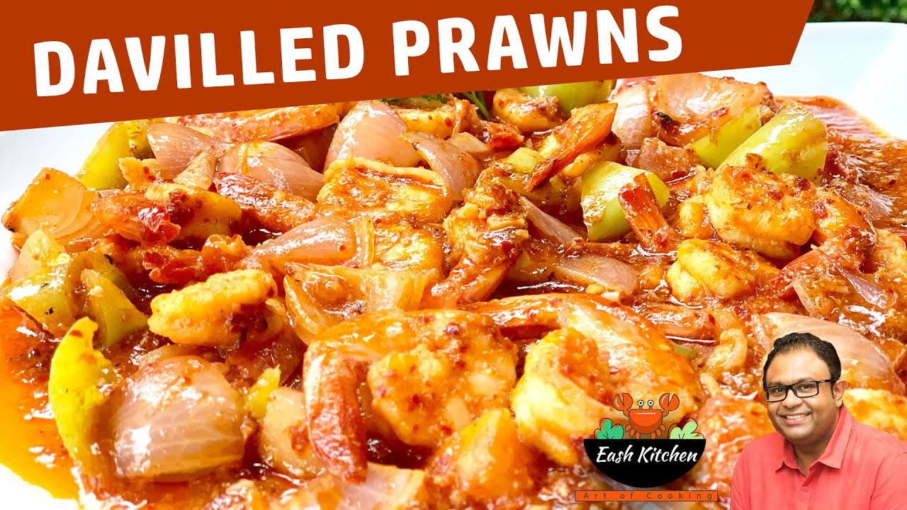 Devilled Prawns | Mouthwatering Prawn Devilled | Tasty Prawns ...