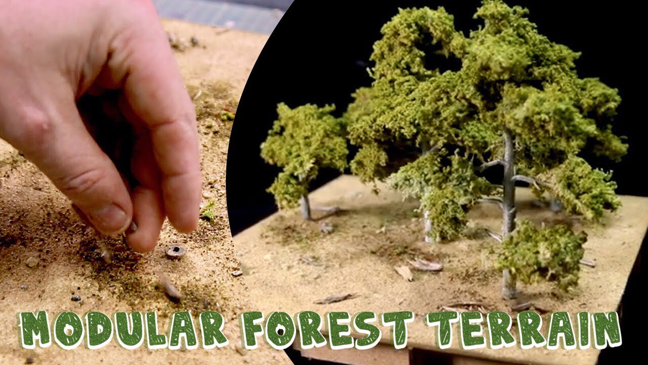 Realistic Wargaming forest terrain - YouTube