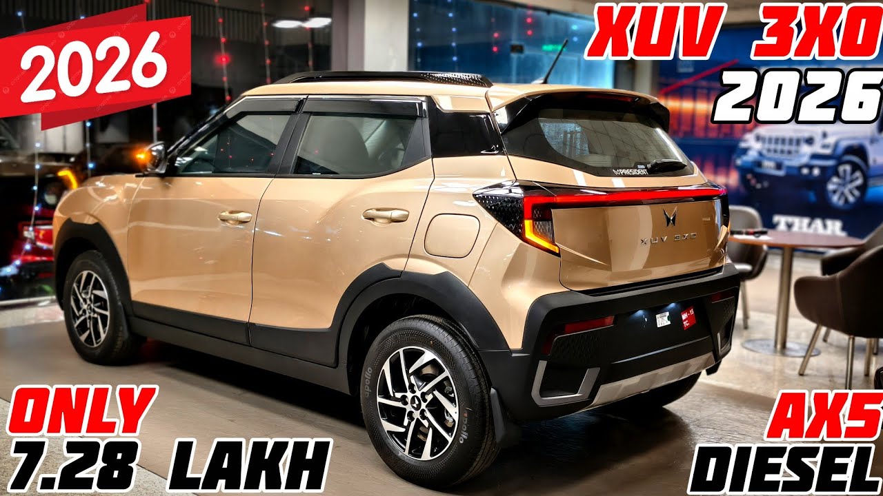 New 2026 Mahindra XUV 3XO AX5 Review Price & Features | XUV 3X0 AX5 ...