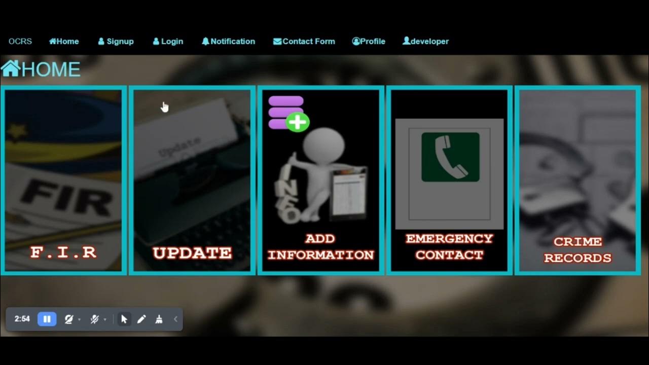Django Project || Online Crime reporting System - YouTube