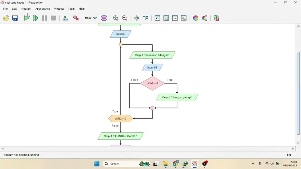FLOWCHART LOOPING (WHILE, FOR, DO) - YouTube