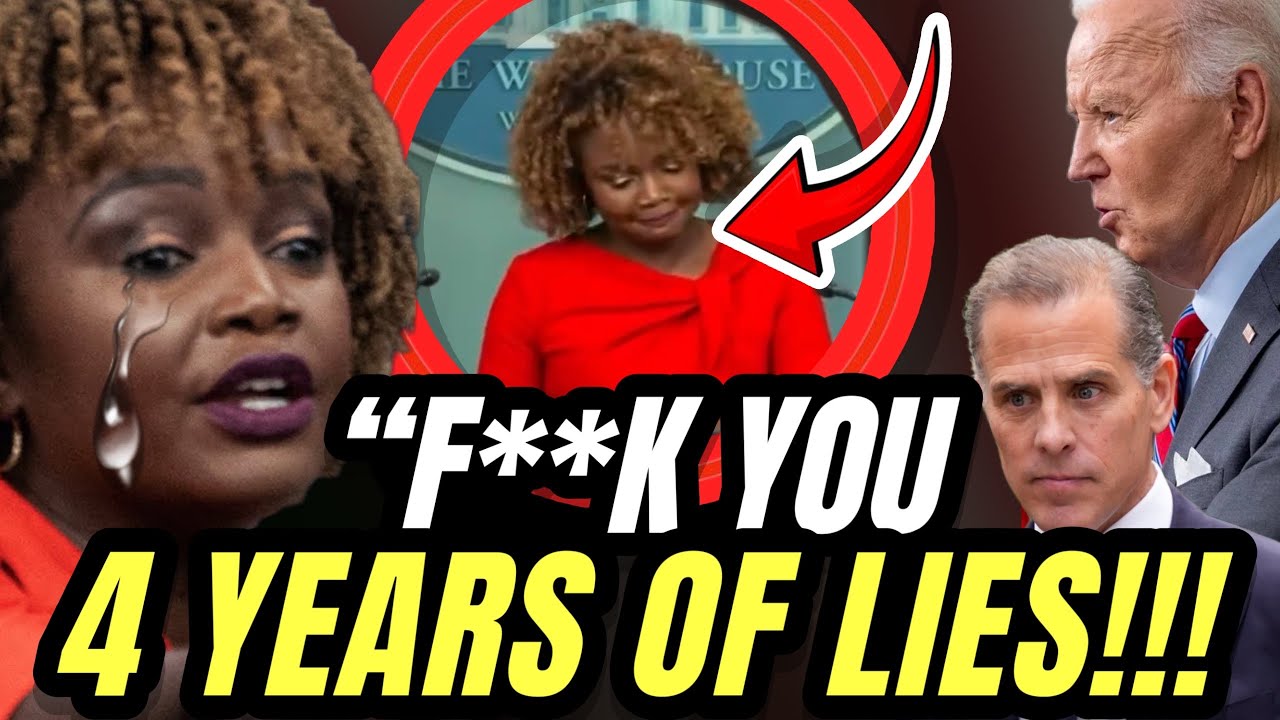 OMG! Karine Jean-Pierre BREAKS DOWN CRYING At The White House After ...