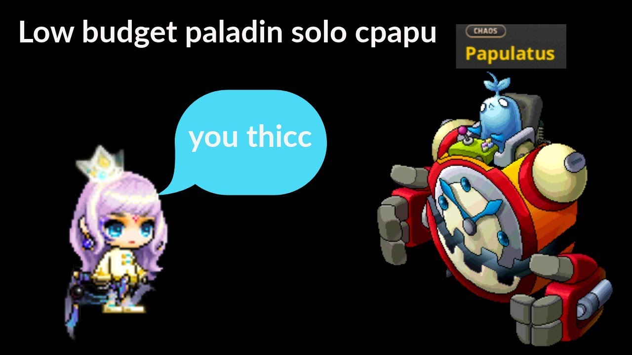 2.8M CP Paladin solo chaos papulatus in Maplestory N pre-5th job! - YouTube