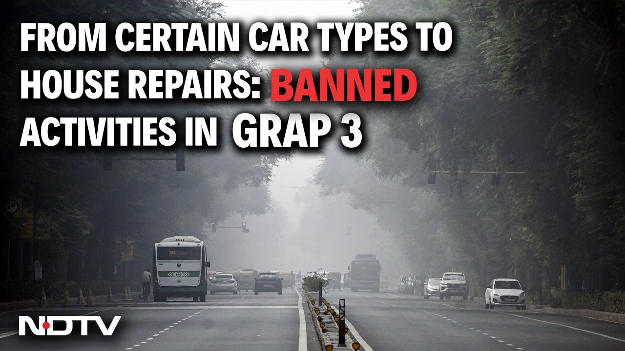 Delhi AQI Today | What Is Banned Under GRAP 3 Restrictions In Delhi? - YouTube