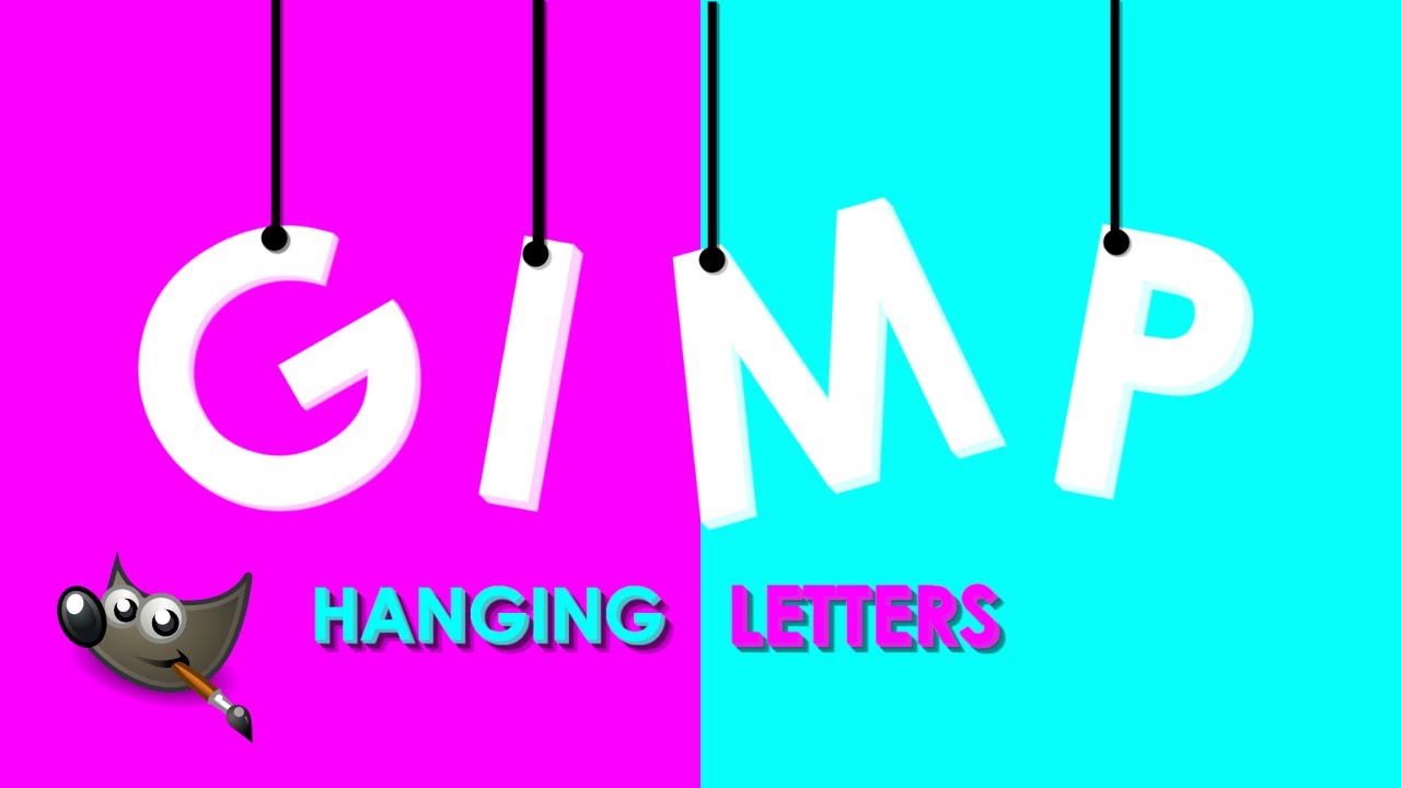Hanging Text Effect In Gimp - YouTube