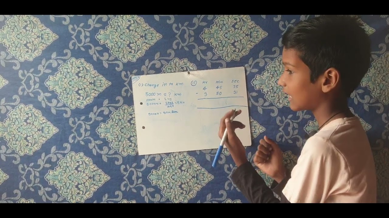 Change in to Km and Hr min sec by Shubham sir//Meter ko kilometers me ...