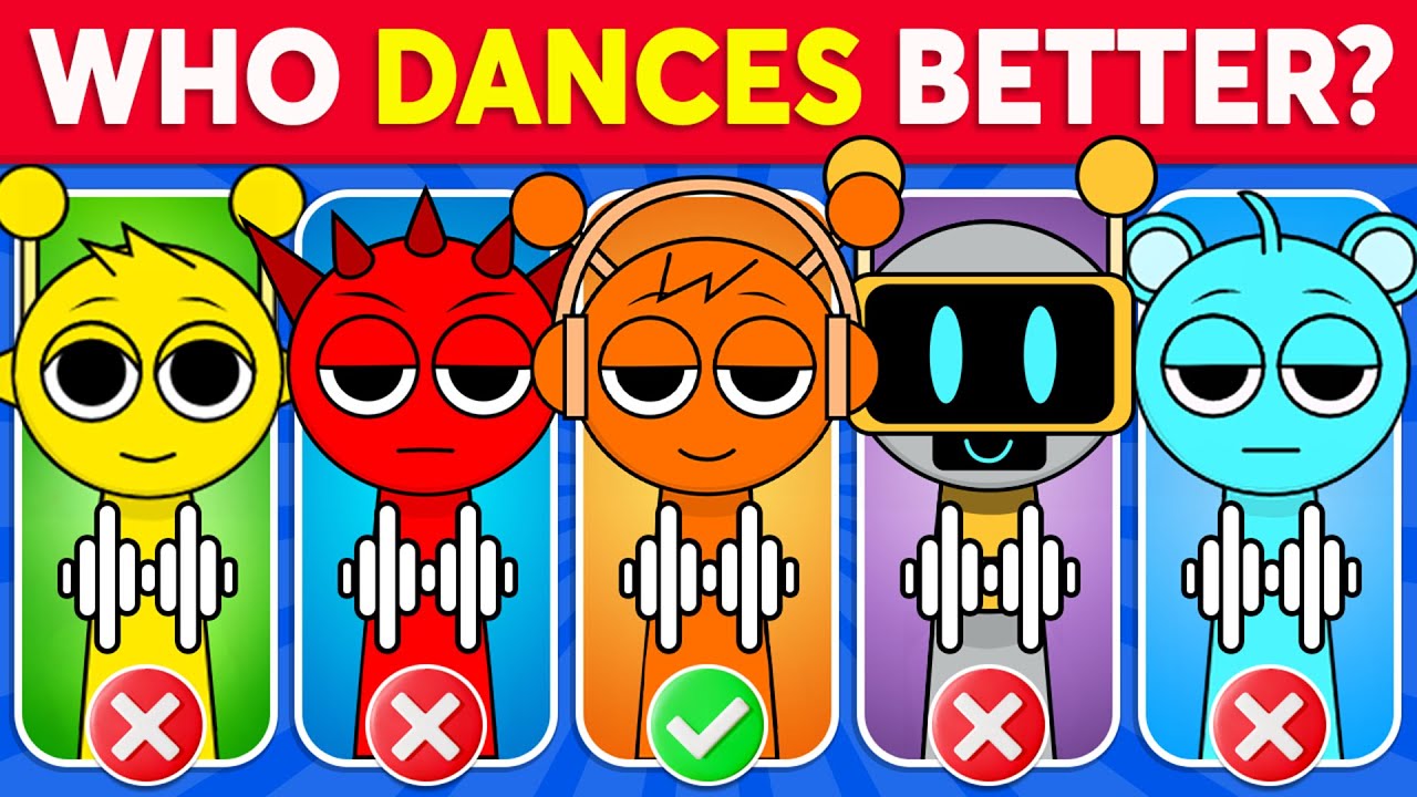 Who DANCES Better? 💃🎶 INCREDIBOX SPRUNKI Edition 😎Oren🐯Pinki🌸Simon💛 ...