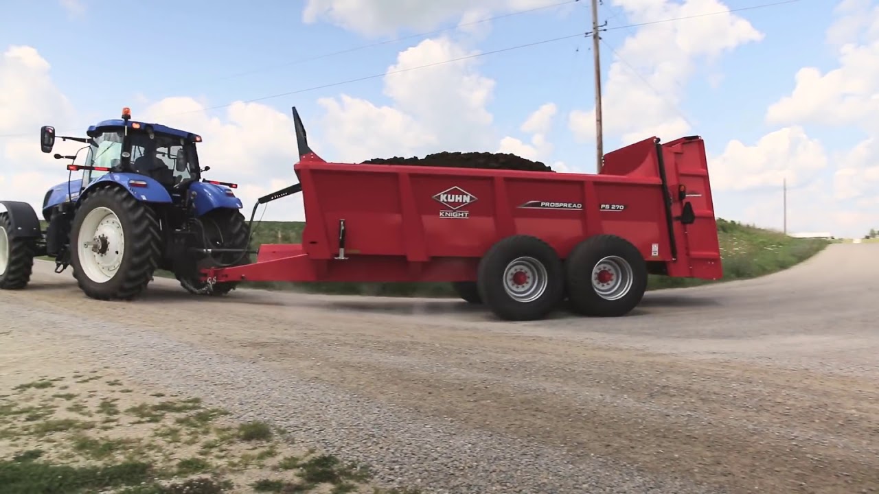 KUHN Knight PS 270 ProSpread® Apron Box Spreader Hi 5 - YouTube