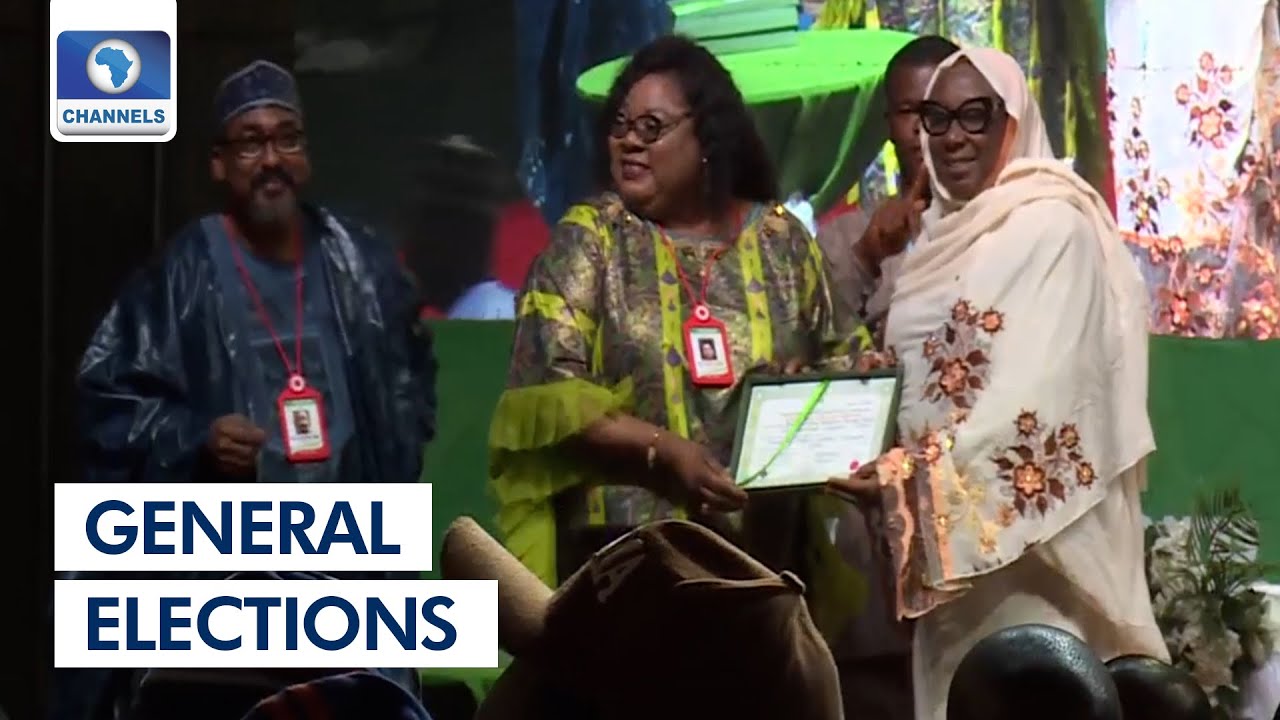 INEC Presents Certificates Of Return To House Of Reps Elect - YouTube