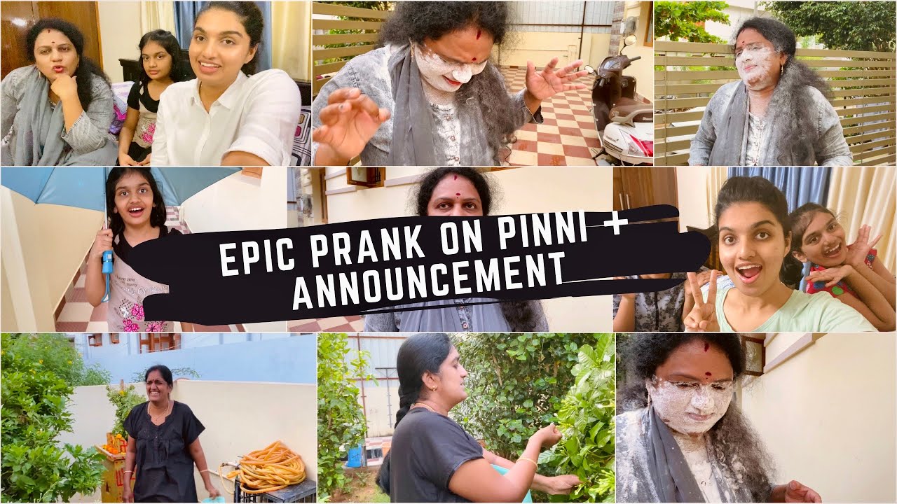 Epic Prank On Pinni *Hilarious*||Got Scolded||An Exciting Announcement ...