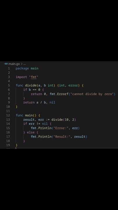 Go Golang Functions Multiple Return Values Youtube