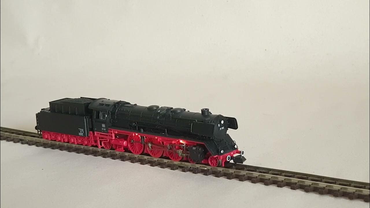 N 1:160 Fleischmann 714575 DB BR 10 102 Gőzmozdony - DCC - Hngos - YouTube