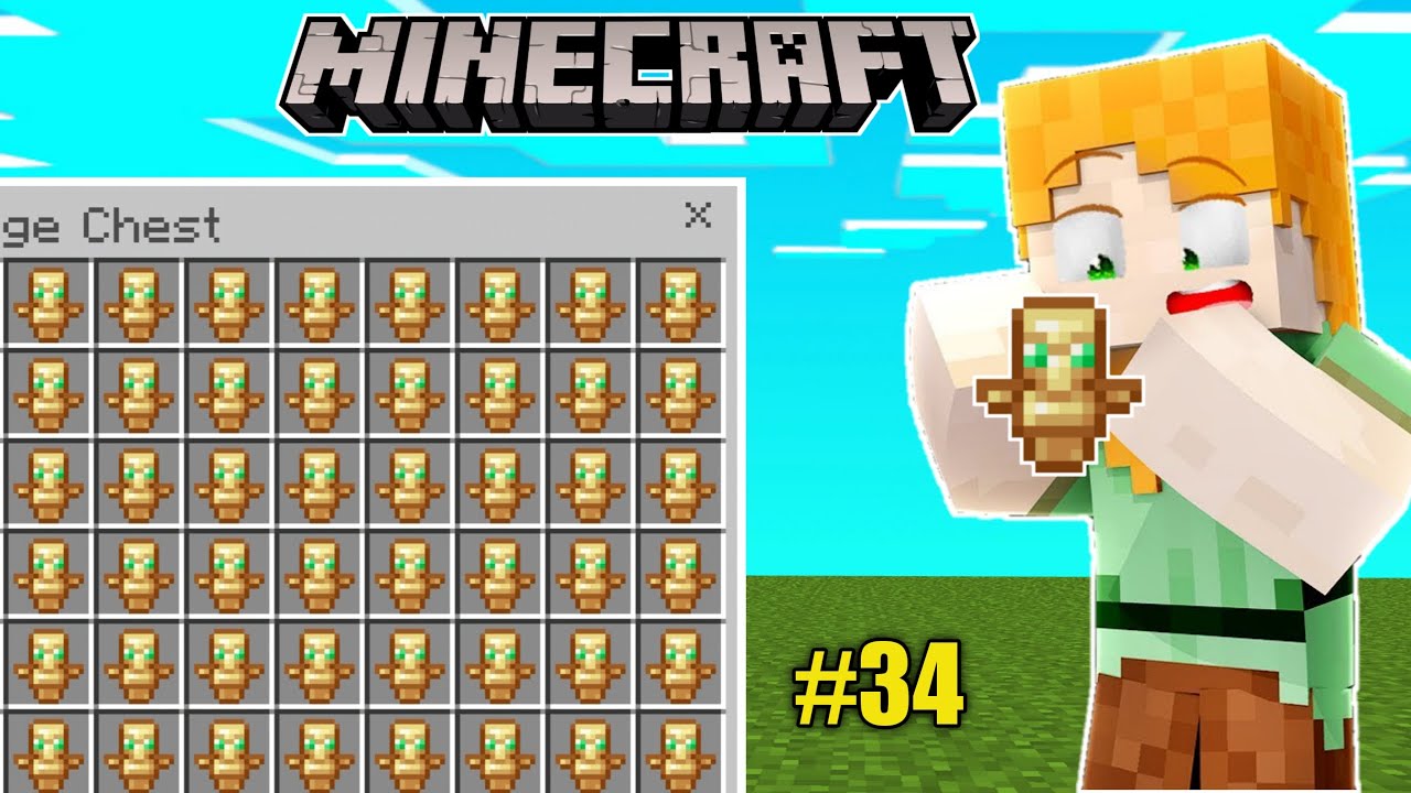 #34 | I Made Unlimited Totem Of Undying Farm In Minecraft |(Hindi ...