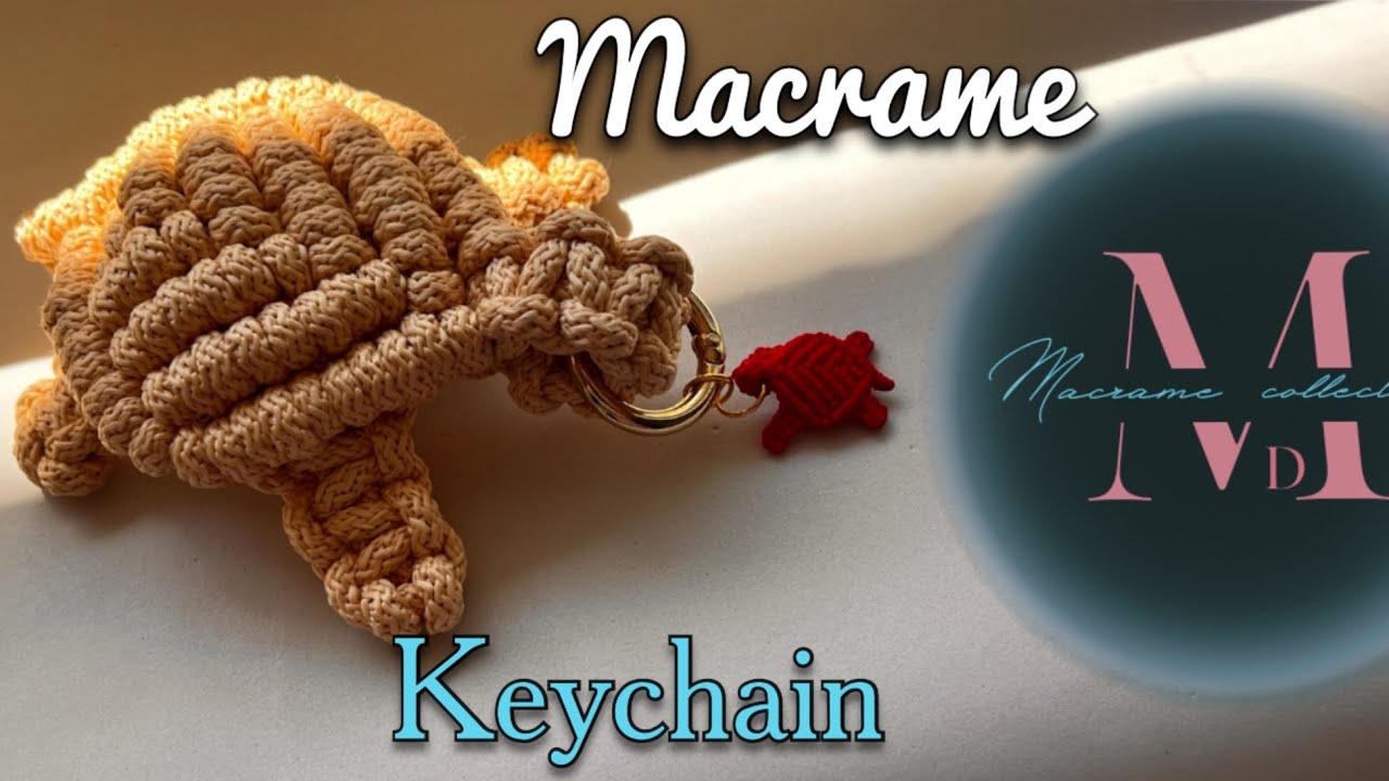 Как сделать черепаху макраме полный видеоурок macrame turtle full ...