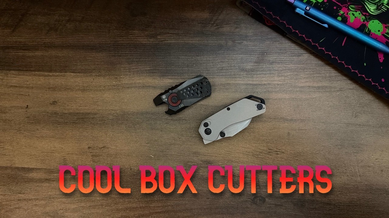 A couple unique box cutters for your EDC - YouTube