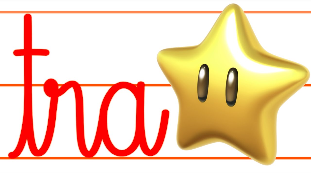 Palabras con tra tre tri tro tru - App Cursiva - Videos Infantiles ...